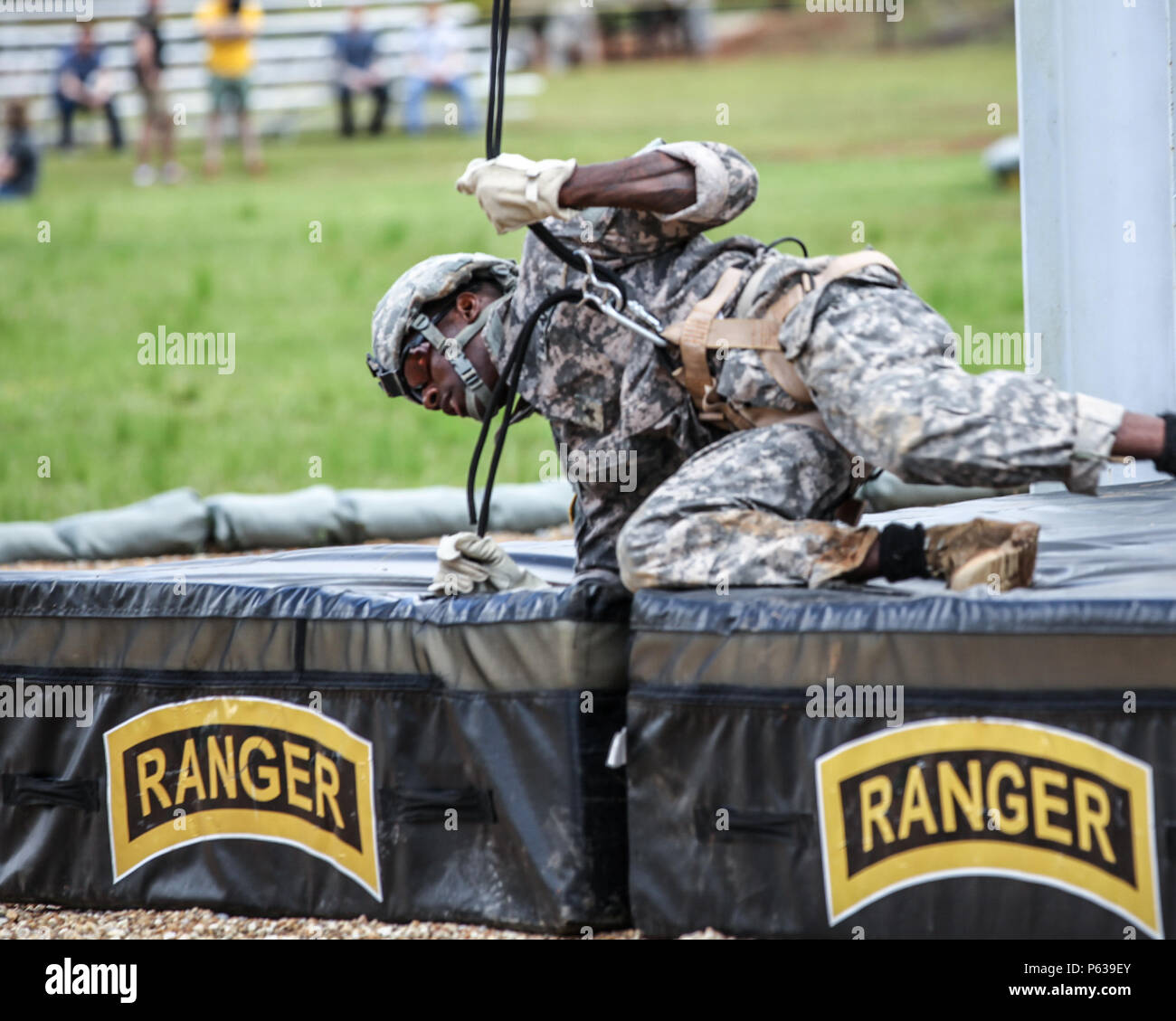 U.S. Army Sgt. Sheldon Evans, assigned to the 75th Ranger Regiment ...