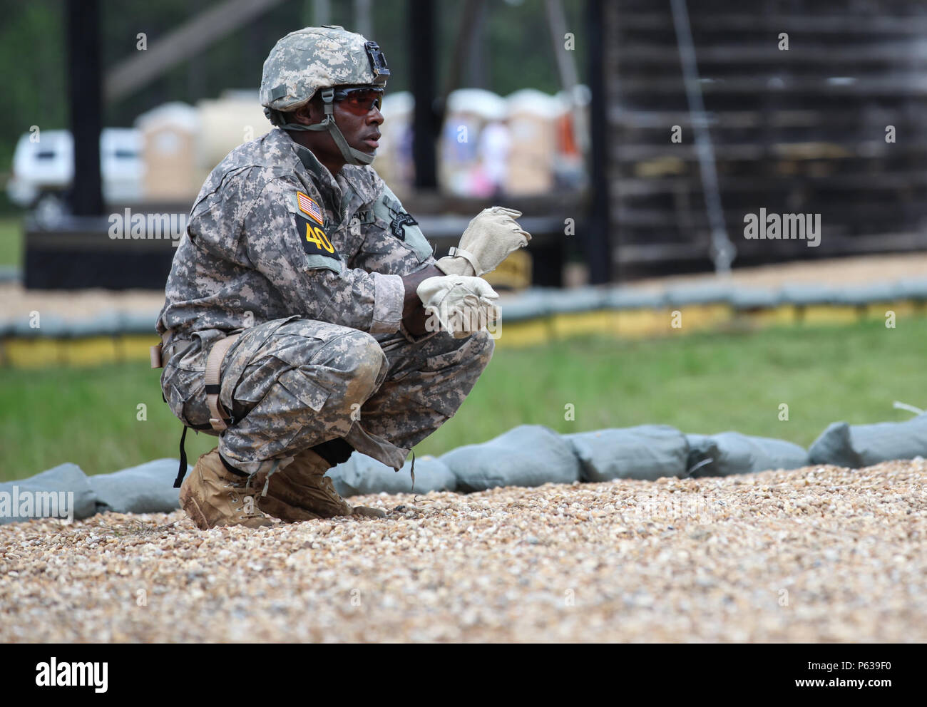 U.S. Army Sgt. Sheldon Evans, assigned to the 75th Ranger Regiment ...