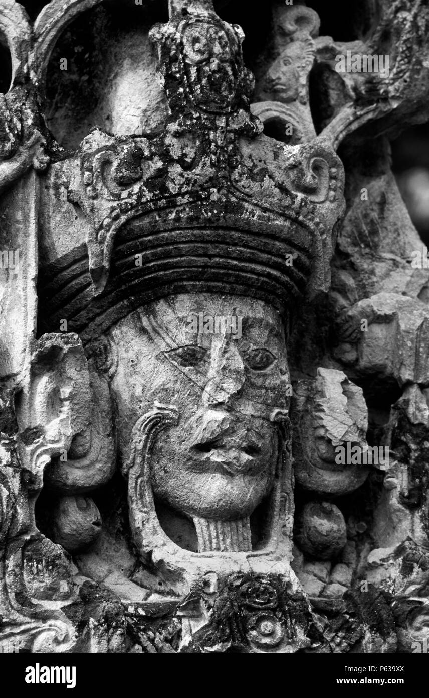 The MAYAN RULER 18 RABBIT (695-738 AD) is depicted here on STELA B ...