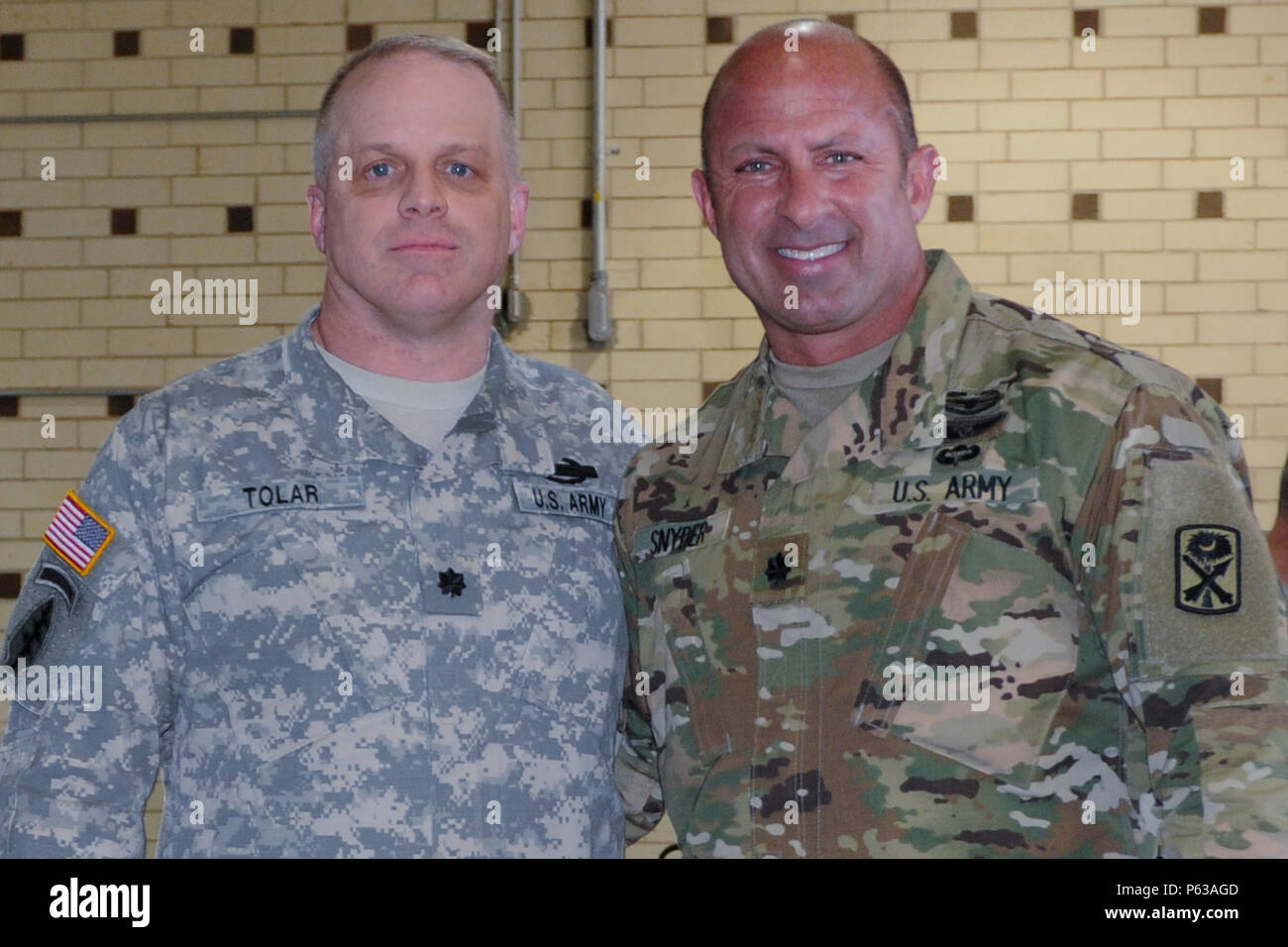 U.S. Army Lt. Col. Bryan Tolar, Operations Officer for 678th Air ...