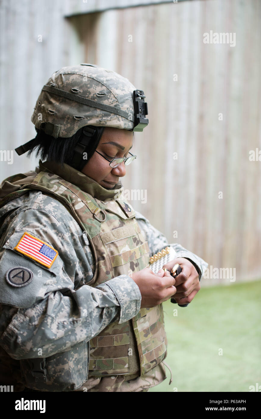 U.S. Army Sgt. 1st Class Wavney Clery, with Alpha Company, Allied ...