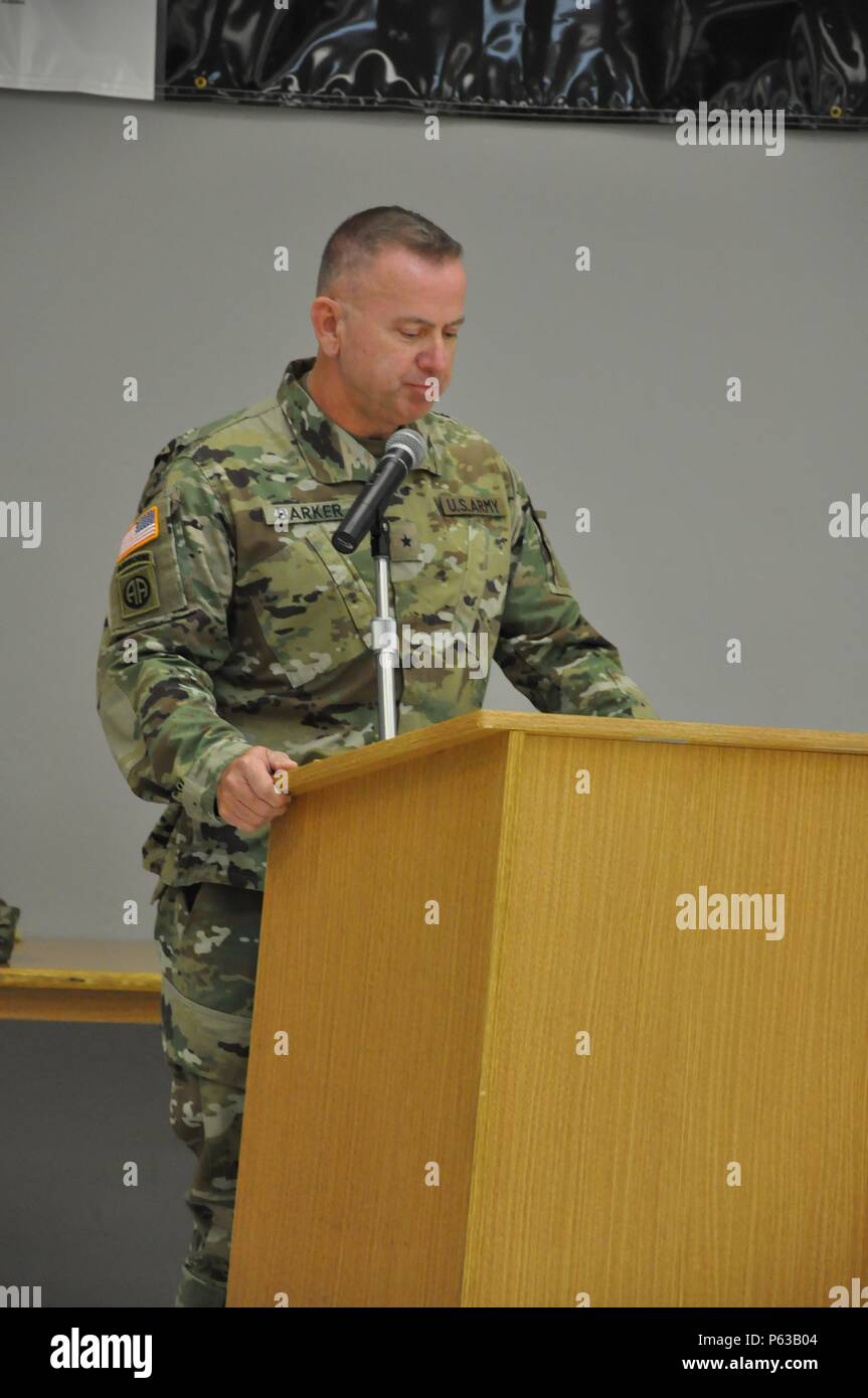 Army Reserve Brig. Gen. Vincent B. Barker, commanding general of the ...