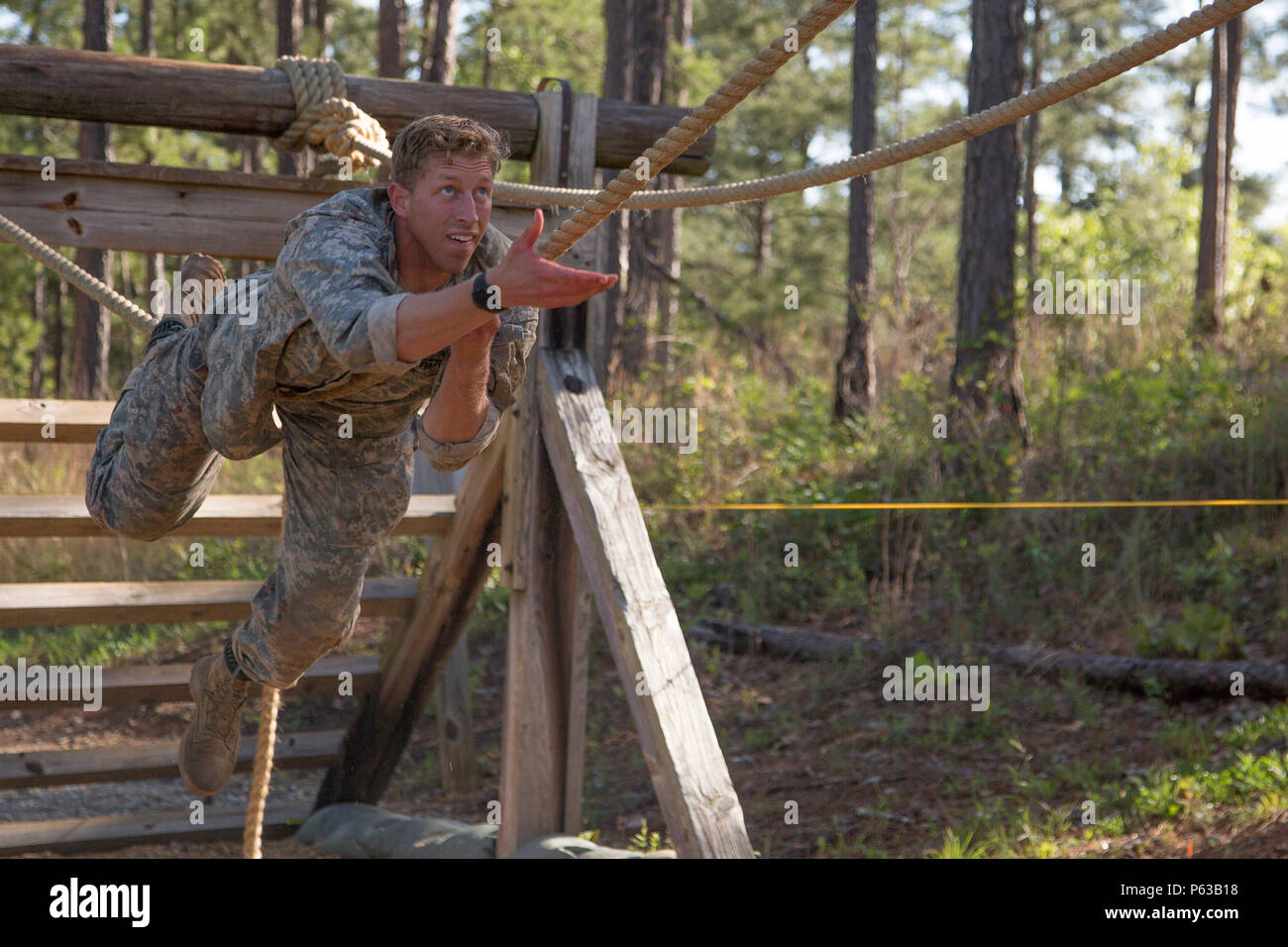 U.S. Army 1st Lt. Anthony Day, 10th Mountain Division, navigates ...