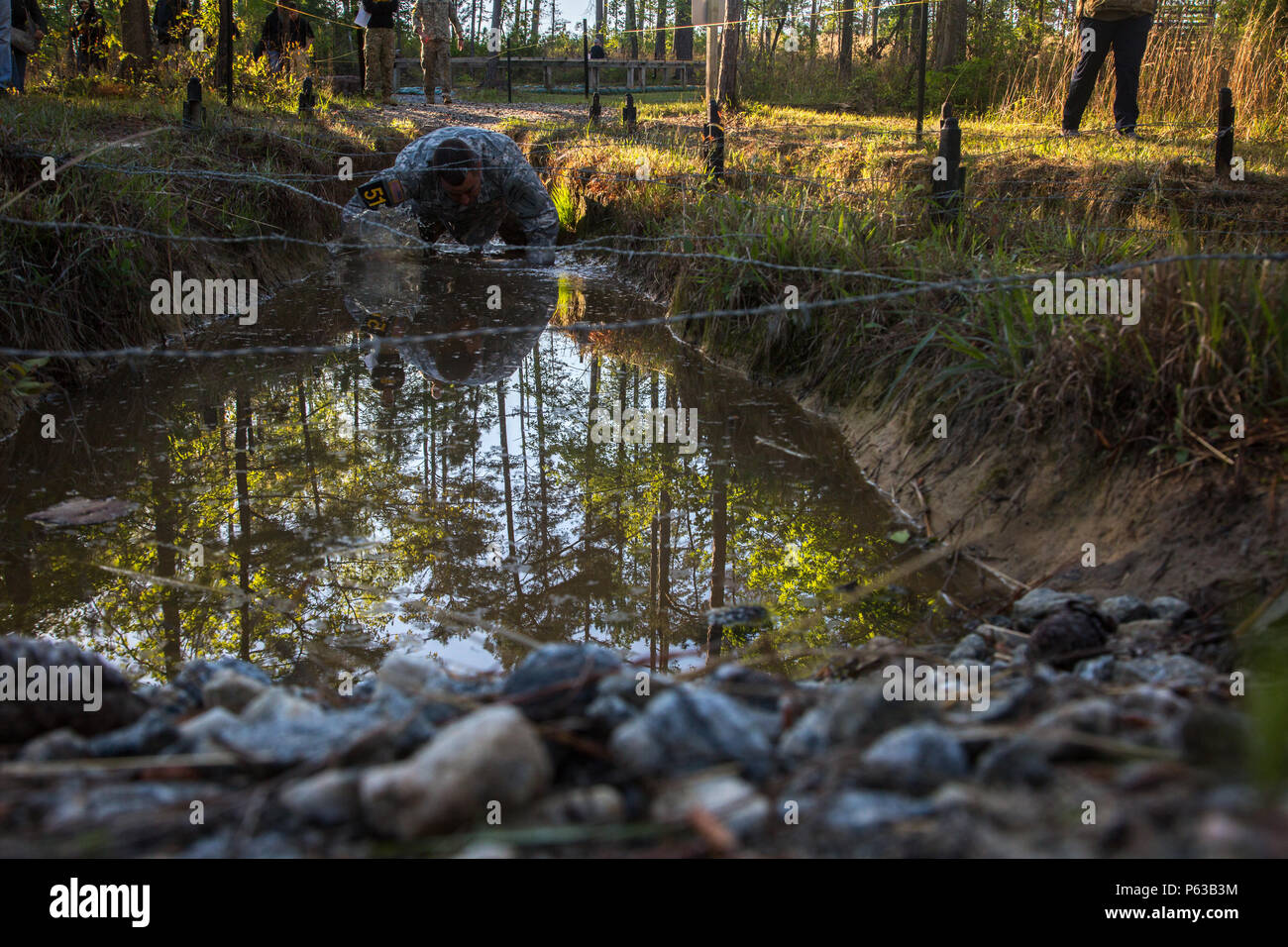 U.S. Army Capt. Zakary Long, assigned to the Airborne Ranger Training ...
