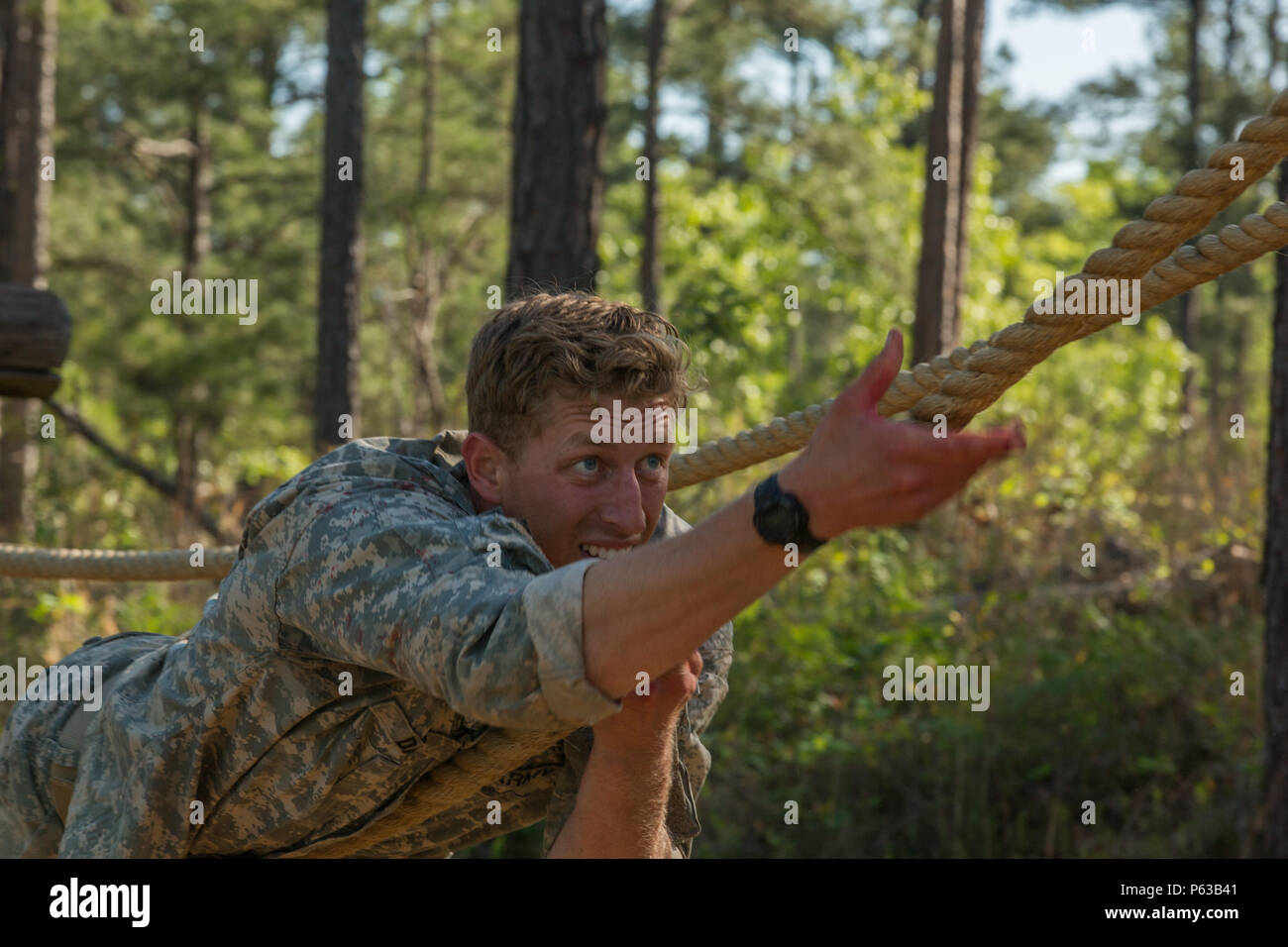 U.S. Army 1st Lt. Anthony Day, assigned to the 10th Mountain Division ...