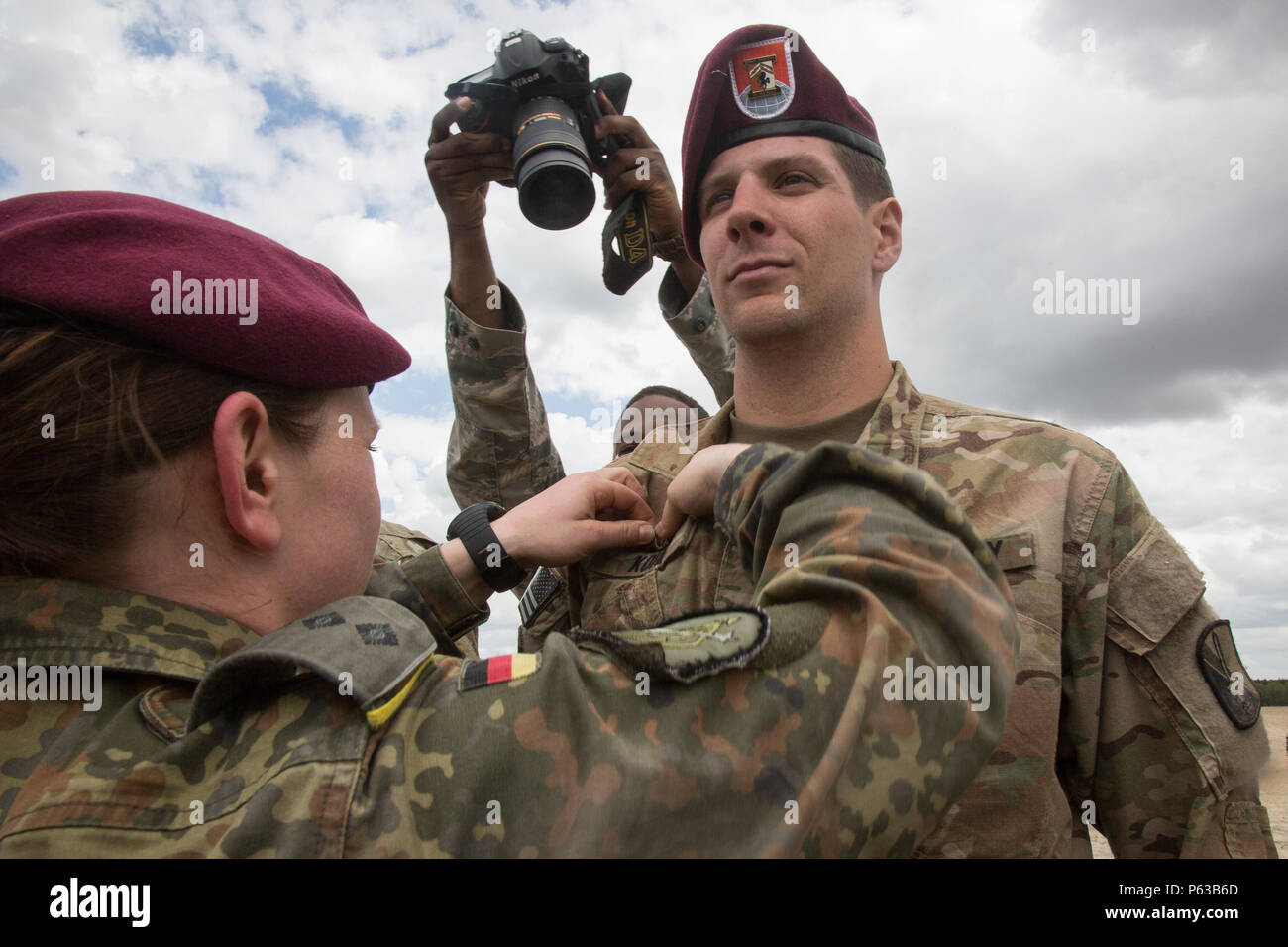 U.S. Army Staff Sgt. Brian Kohl, assigned to the 55th Signal Company ...