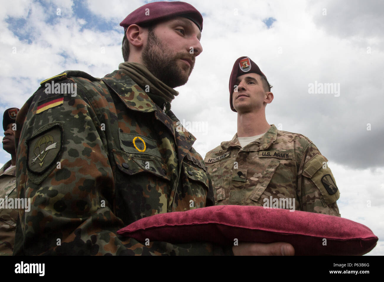 U.S. Army Spc. Steven Hitchcock, assigned to the 55th Signal Company ...