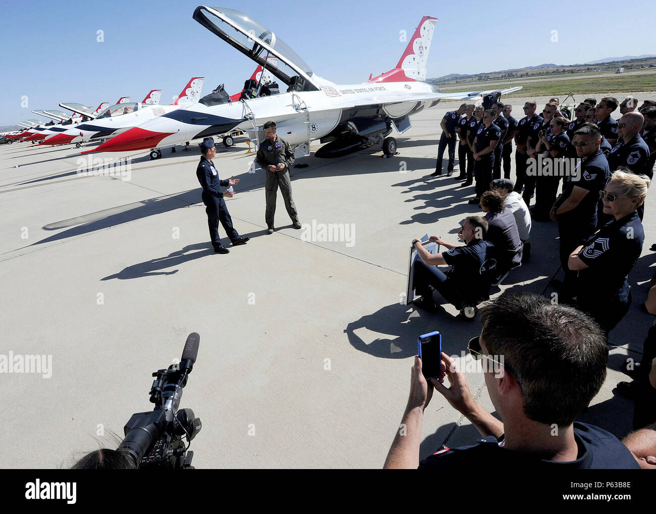 U.S. Air Force Major and pilot of the number 8 jet for the Thunderbirds ...