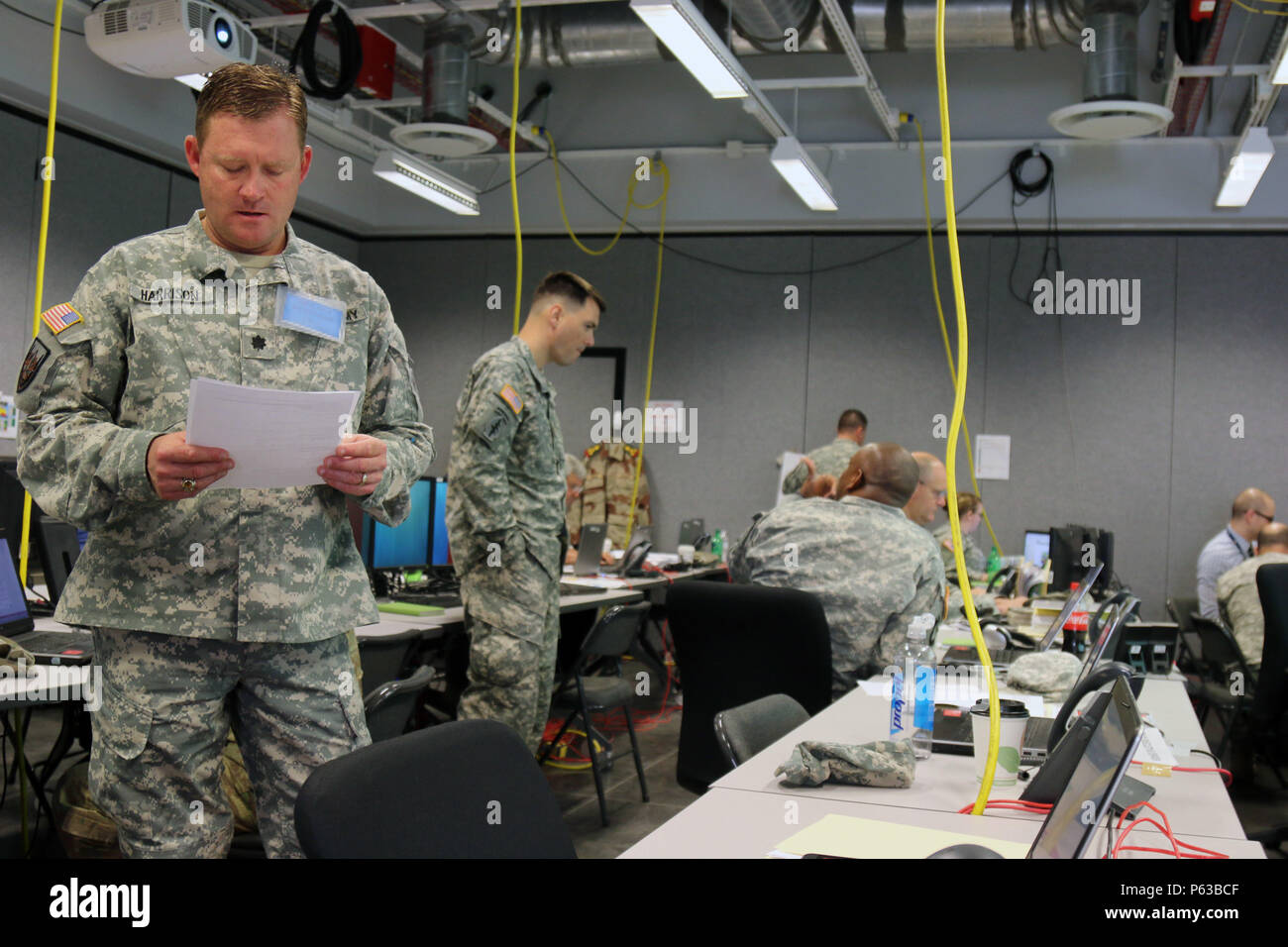 Lt. Col. James Harrison, executive officer to the 114th Digital Liaison ...