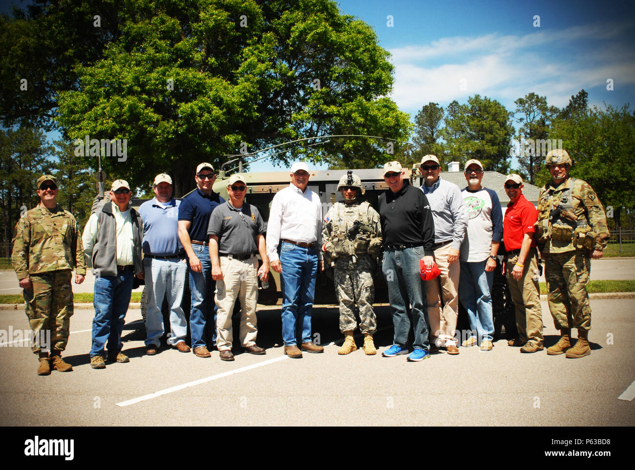 Several state and city officials flew down to Camp Shelby Joint Force ...