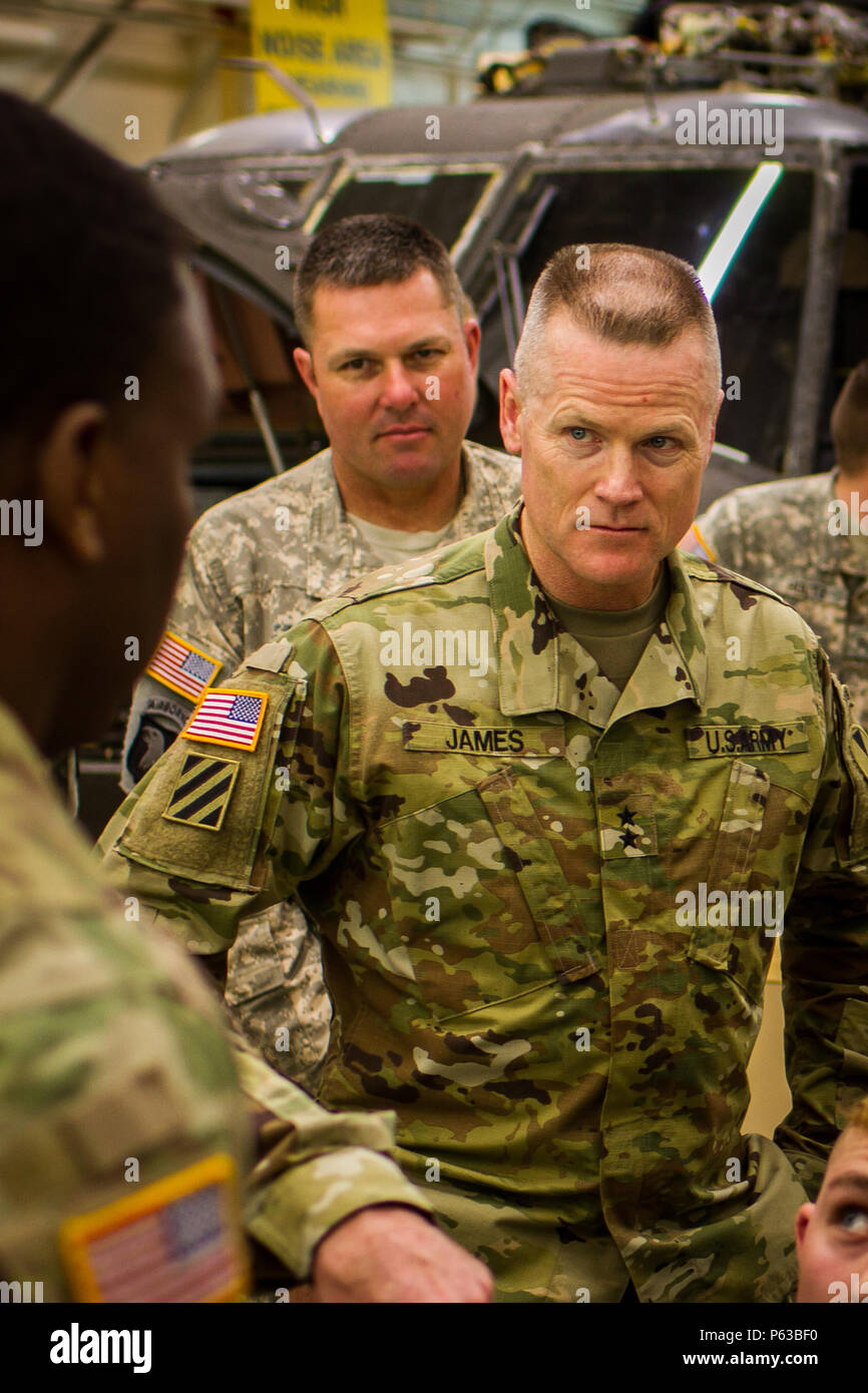 Maj. Gen. Thomas S. James, 7th Infantry Division commanding general ...