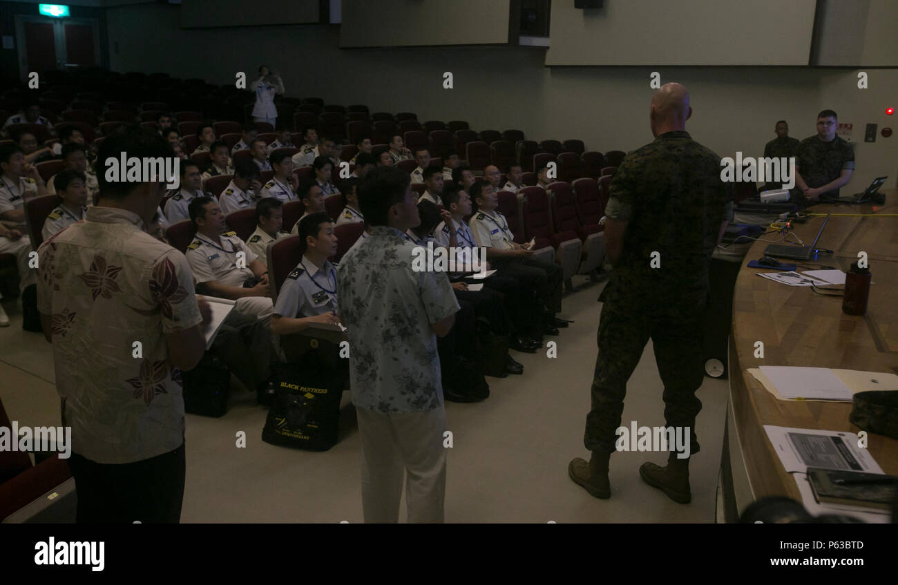 Col. James R. Kennedy teaches visitors from the Japan Self-Defense ...