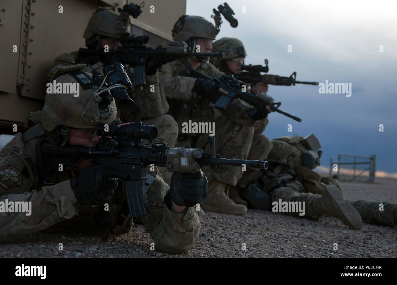 Defenders from the 790th Missile Security Forces Squadron Tactical Response Force take up ...