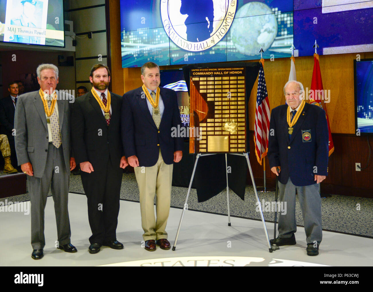 (From left to right) Air Force Col. Billy "Rusty" Napier, Marine Corps ...