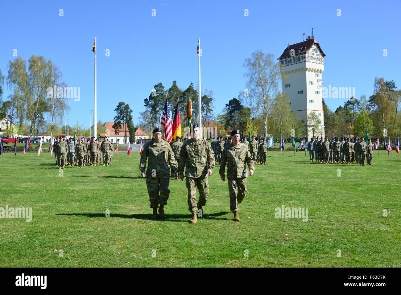 (From left to right) Outgoing Command Sgt. Maj. Michael R. Weatherholt ...