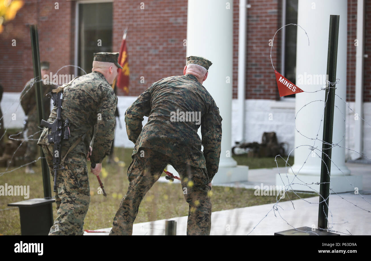 Major Gen. Brian Beaudreault, right, commanding general of 2nd Marine ...