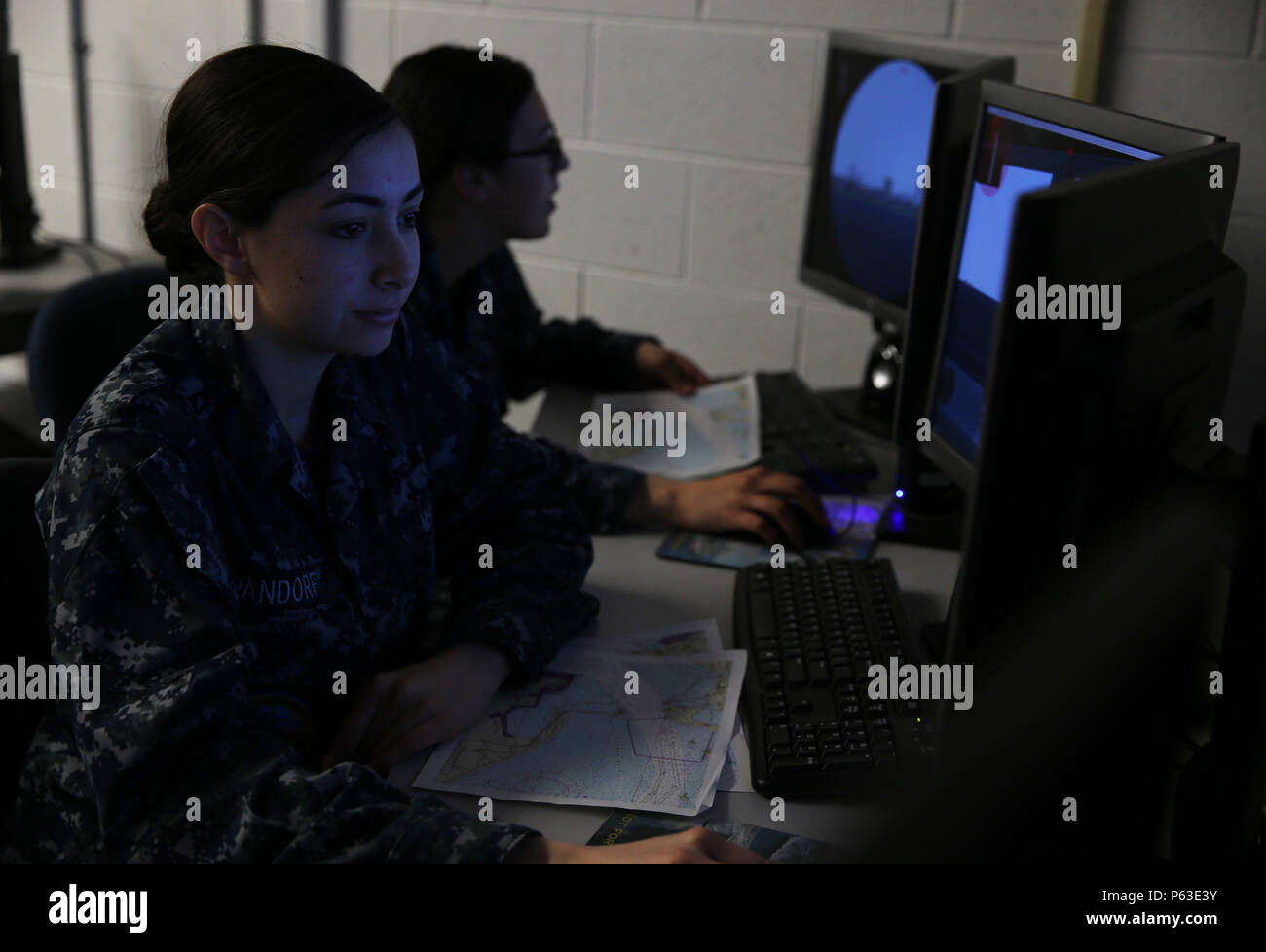 NORFOLK (April 21, 2016) -- Quartermaster Seaman Recruit Lydia Pandorf ...