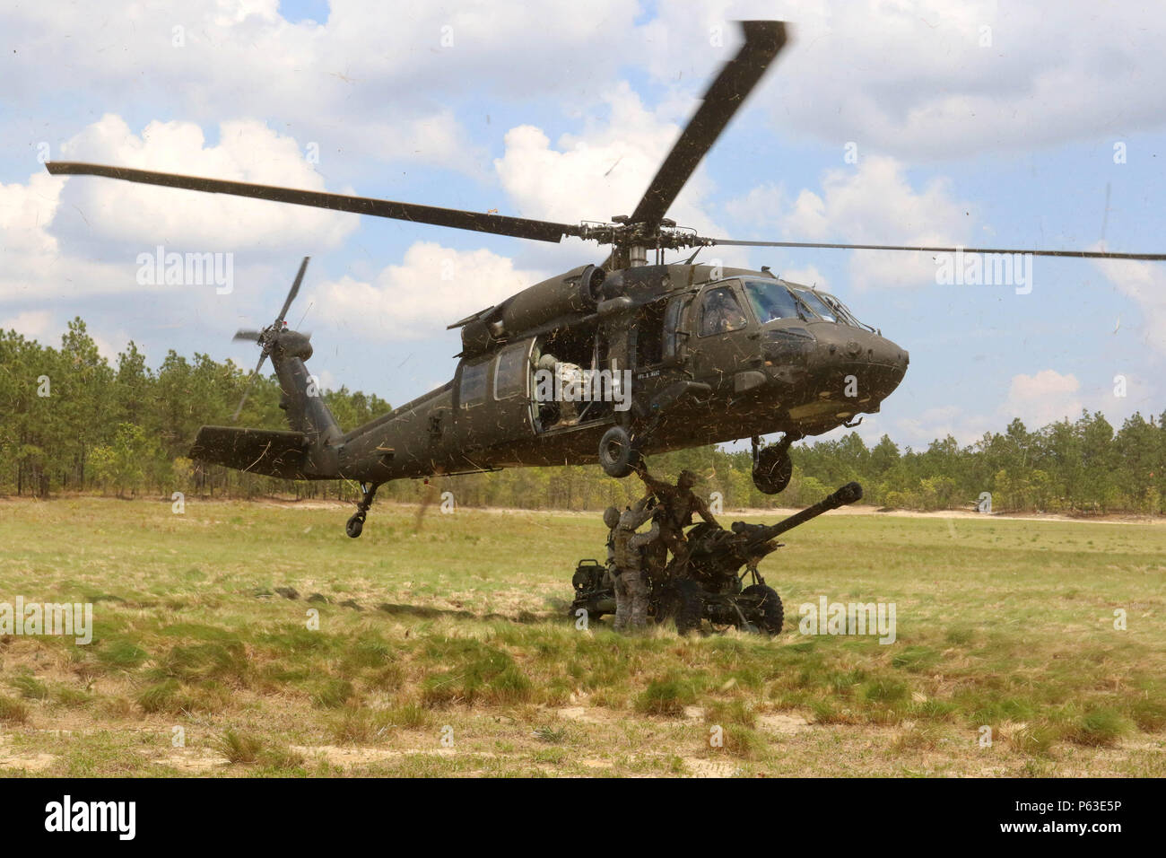 Airborne Artillerymen, assigned to 1st Battalion, 319th Airborne Field Artillery Regiment, 82nd ...