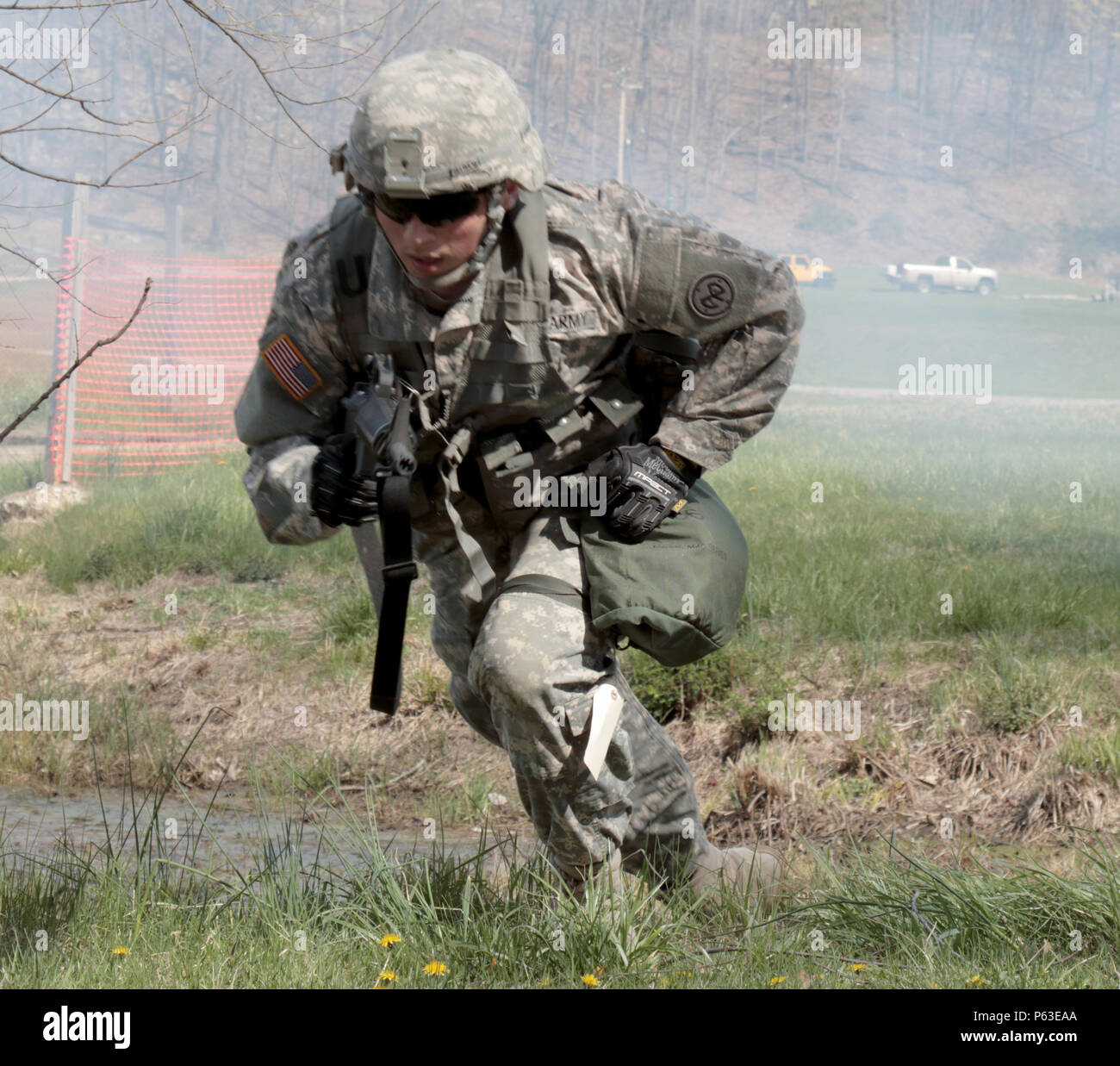 Spc. Dylan Lunde, a Team Chief with the 1st Battalion, 258th Field ...