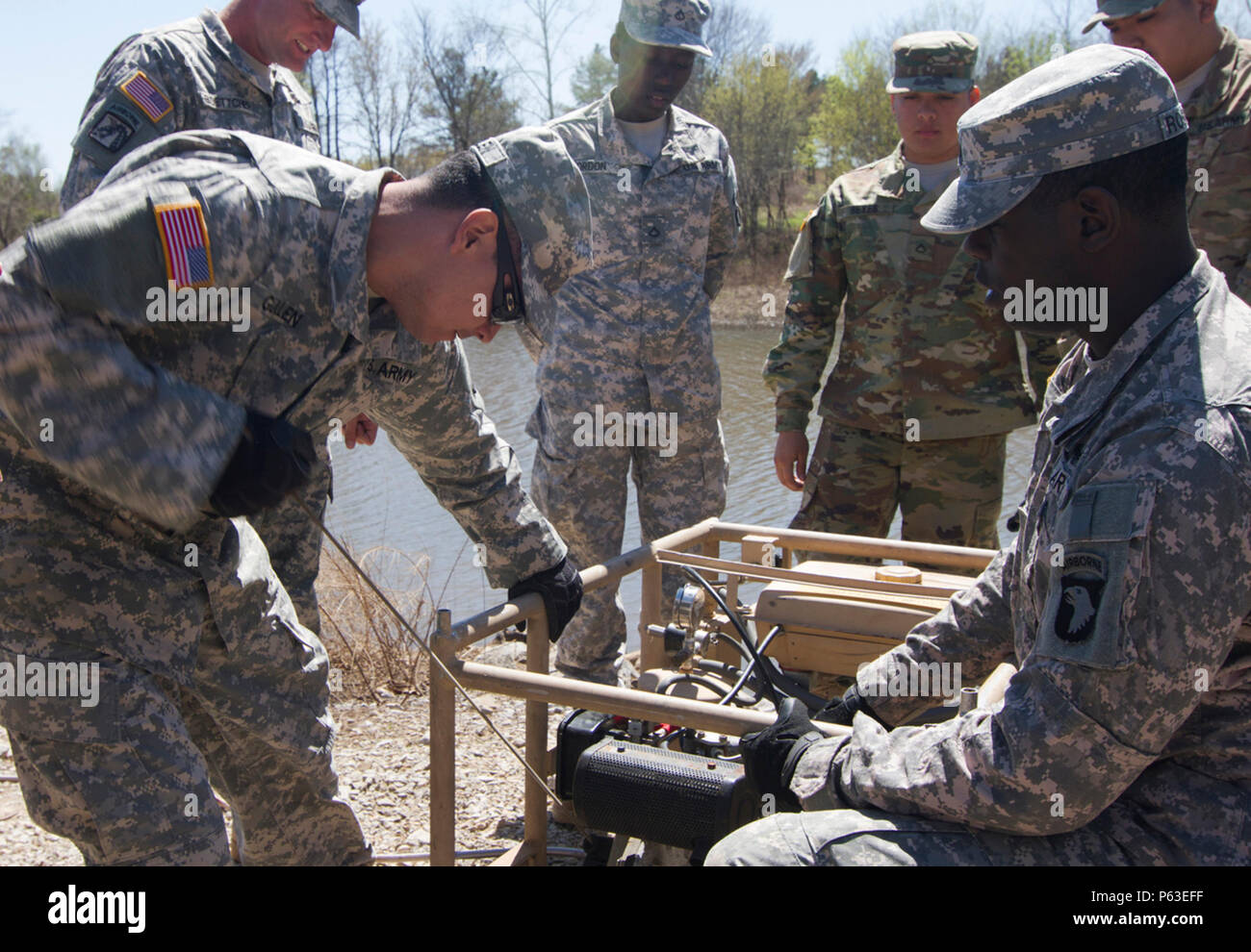 Spc. Francisco Guillen, a member of 96th Aviation Support Battalion ...