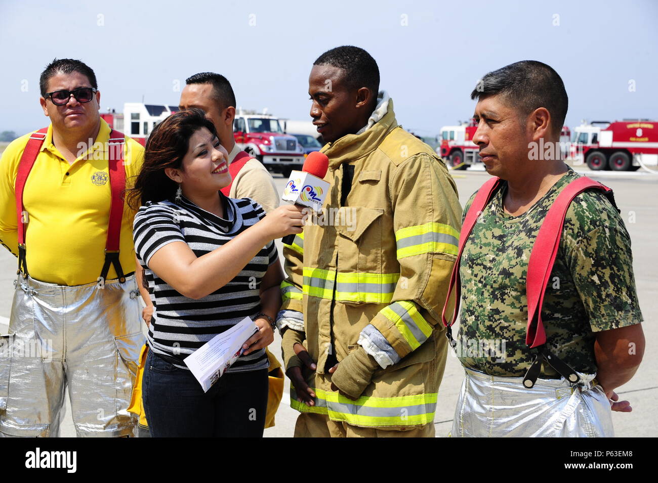 Erika Rivera, a journalist from Marte TV in Comayagua, Honduras ...