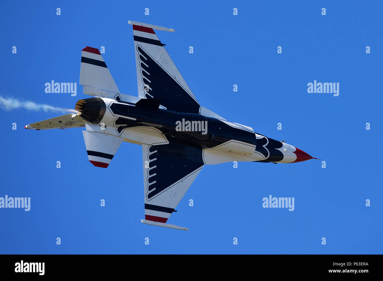 Capt. Nicholas Eberling, Thunderbird 5, performs a Knife Edge Pass ...