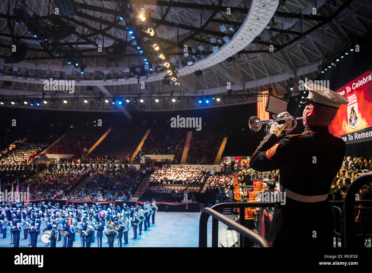 U.S. Marine Corps Staff Sgt. Christopher Boice, musician with the U.S ...