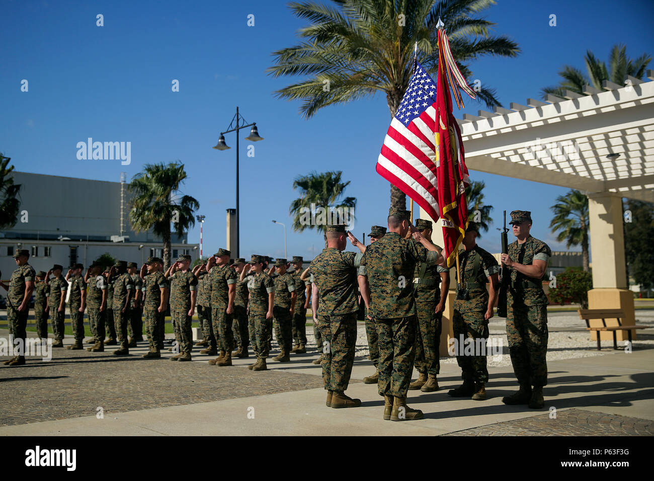 Lt. Col. Randall Jones, the Commanding Officer for Combat Logistics ...