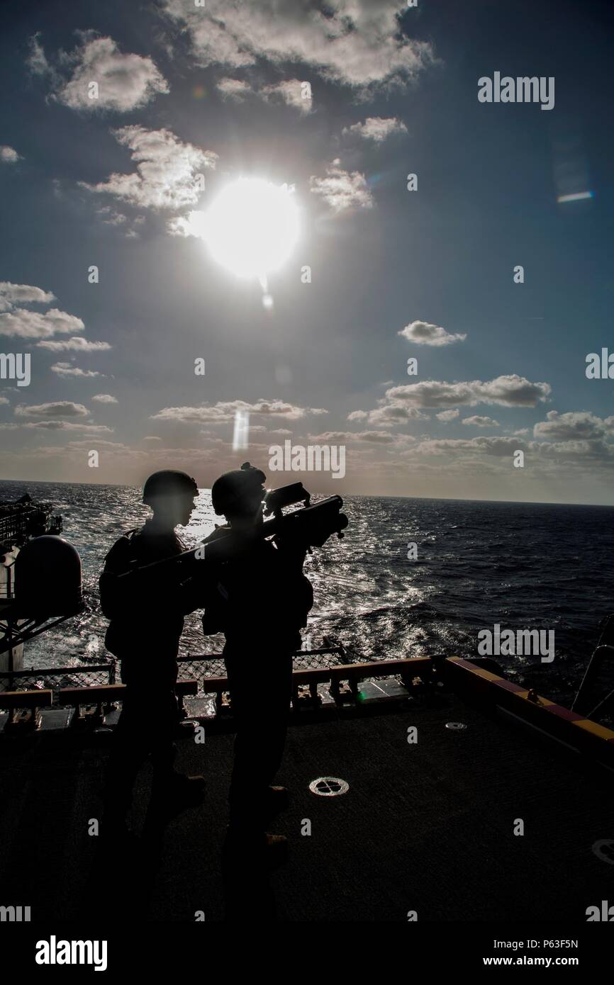 U.S. Marines with Medium Marine Tiltrotor Squadron 264, 22nd Marine ...