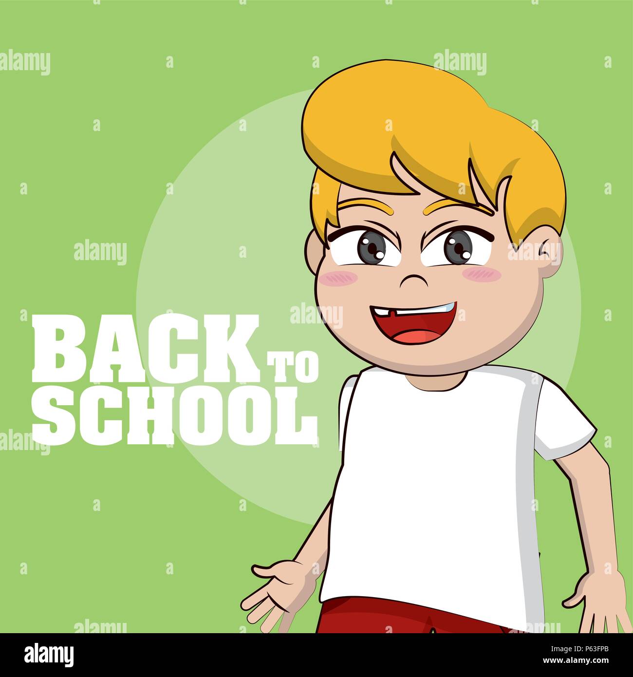 Cute and happy school boy cartoon vector illustration graphic design ...