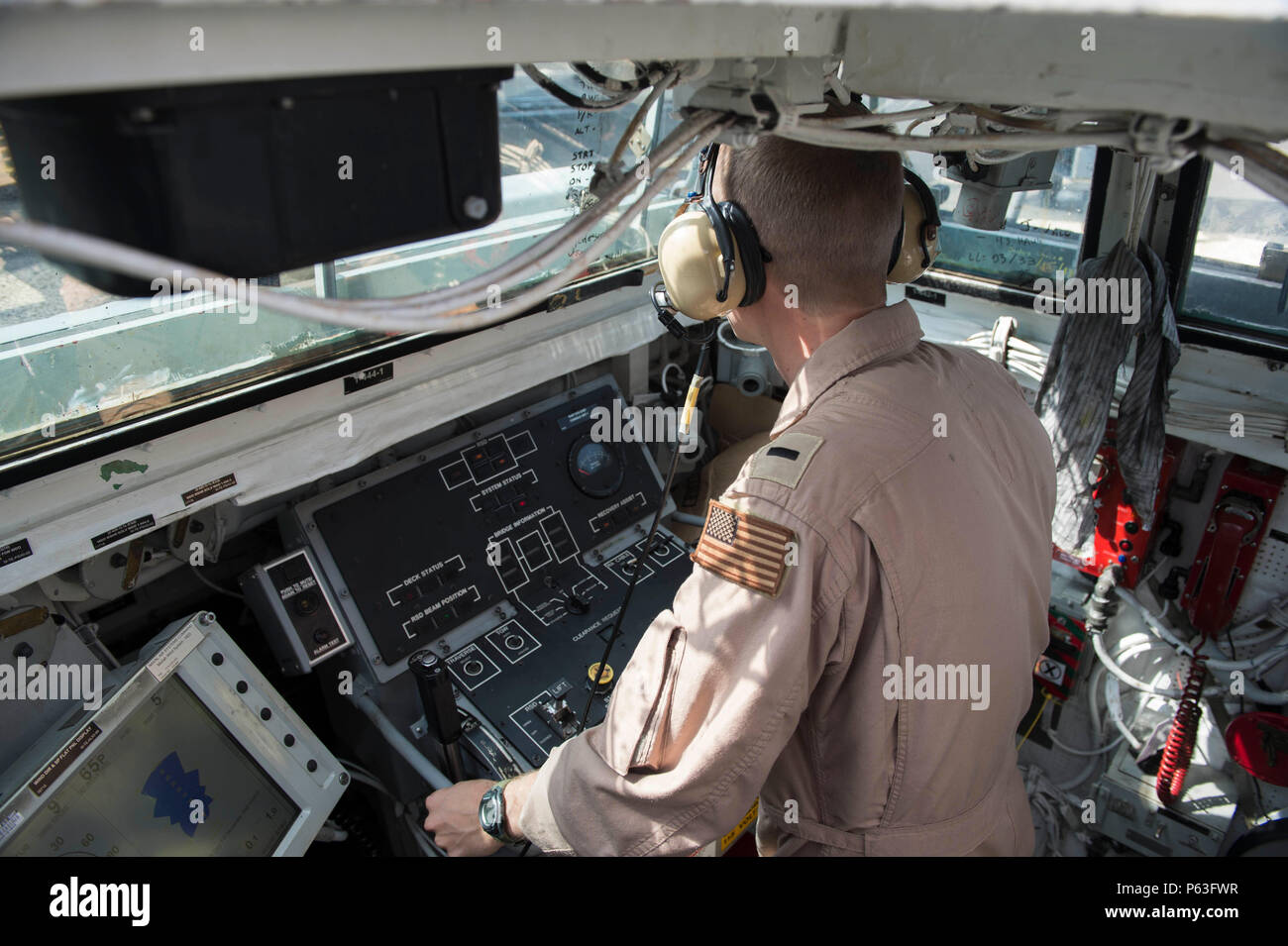 160423-N-JE250-056 GULF OF ADEN (April 23, 2016) Lt. j.g. Joshua Franke ...