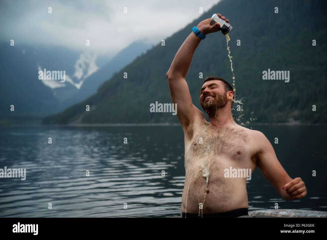 Man Drinking Can Of Beer High Resolution Stock Photography and Images ...