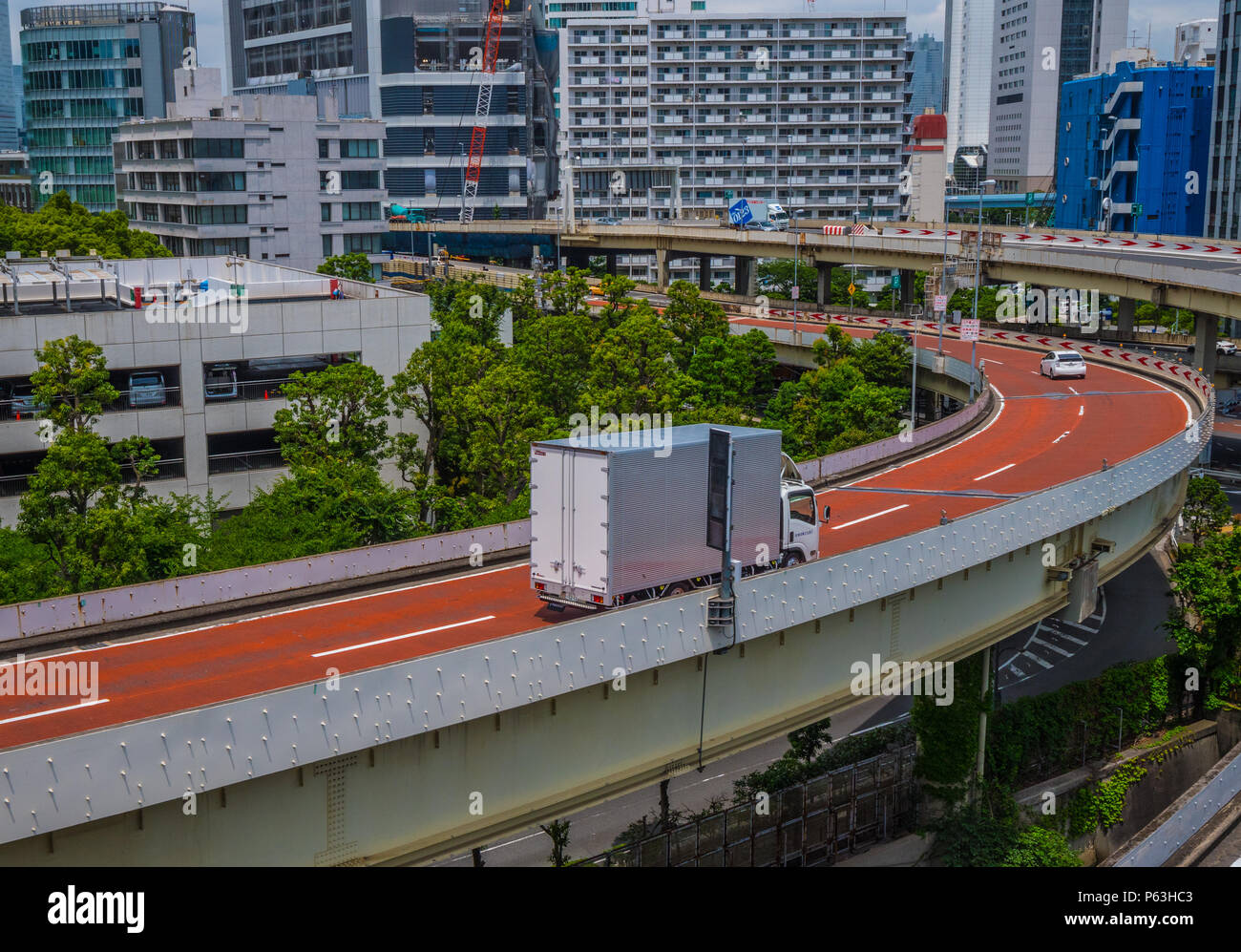 Multi level streets in the city of Tokyo - TOKYO / JAPAN - JUNE 12 ...