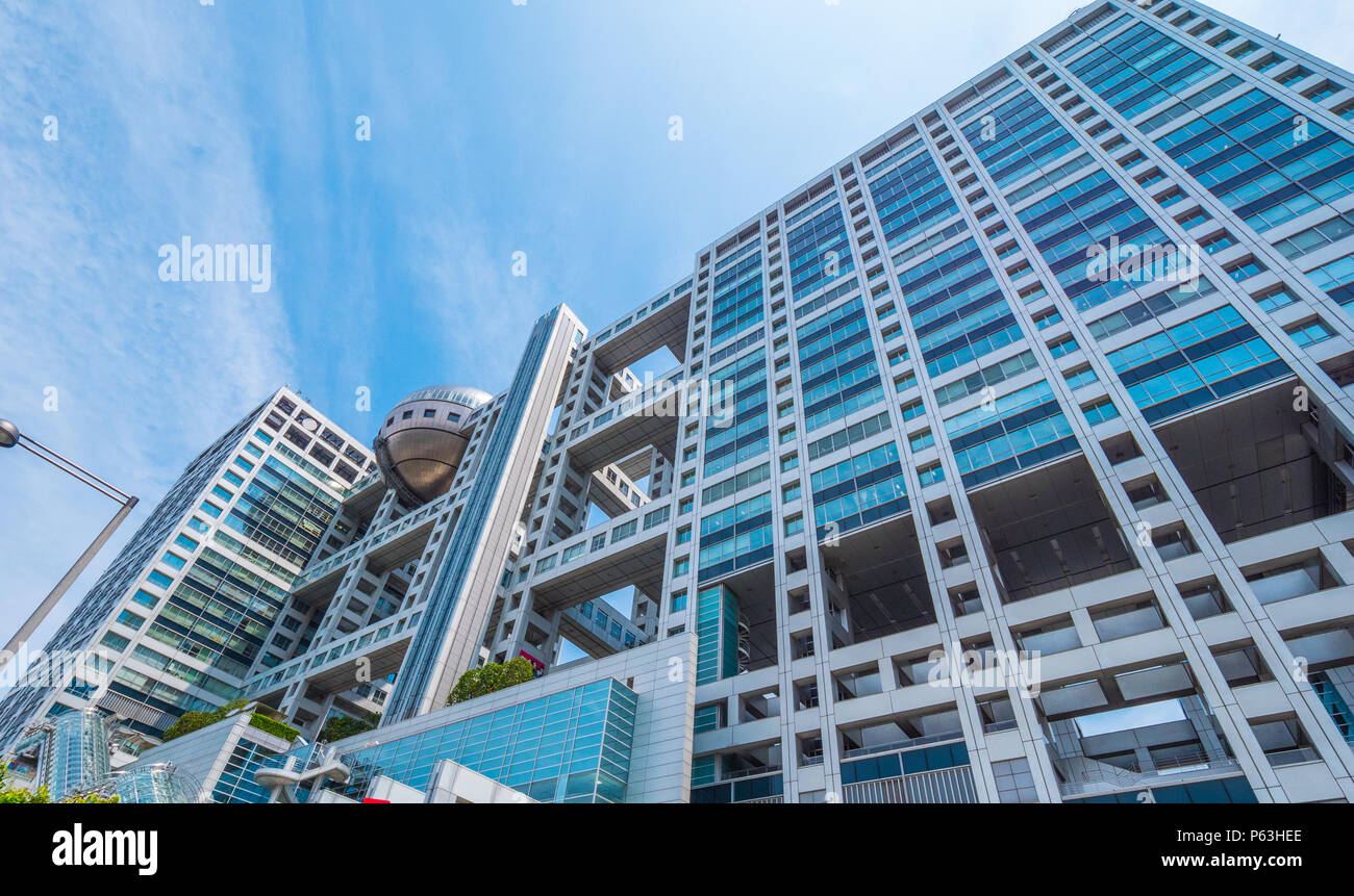 Modern Fuji Television Broadcast building in Tokyo - TOKYO / JAPAN ...