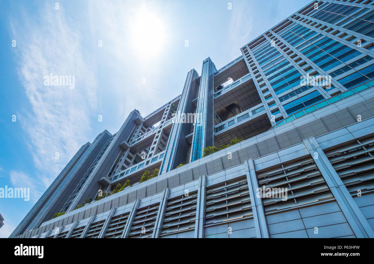 Modern Fuji Television Broadcast building in Tokyo - TOKYO / JAPAN ...