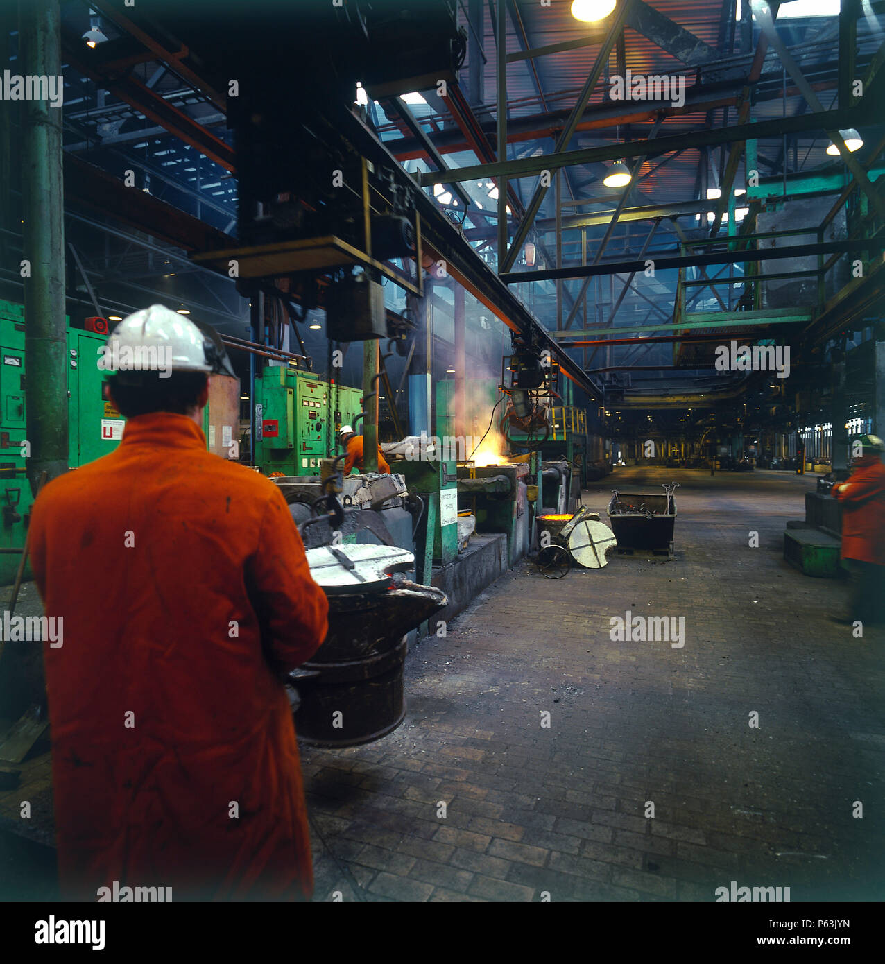 Steel factory, UK Stock Photo - Alamy