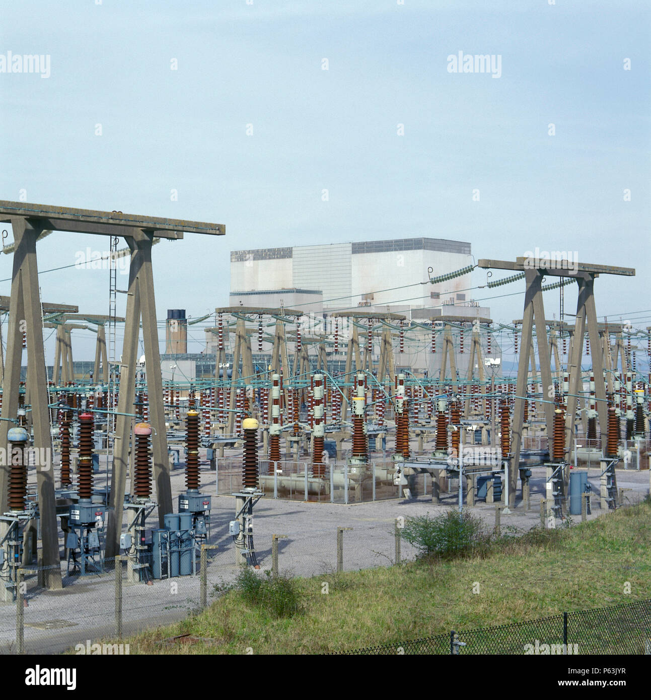 External shot of an electricity power station Stock Photo - Alamy