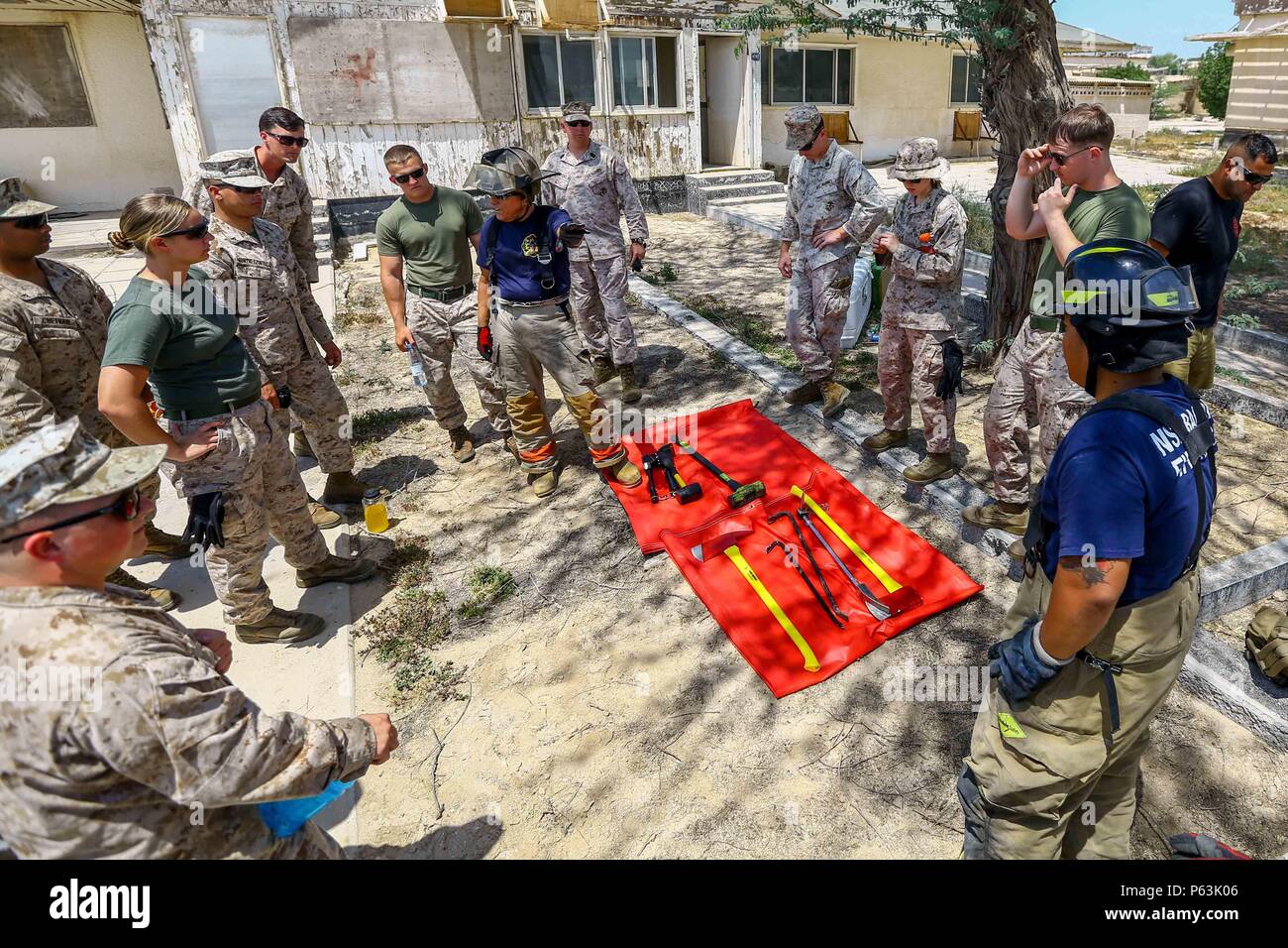 Naval support activity bahrain fire department hi-res stock photography ...