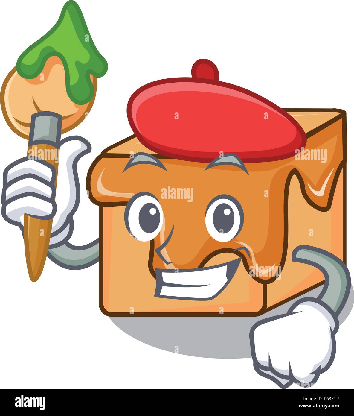 Artist caramel candies character cartoon Stock Vector Image & Art - Alamy