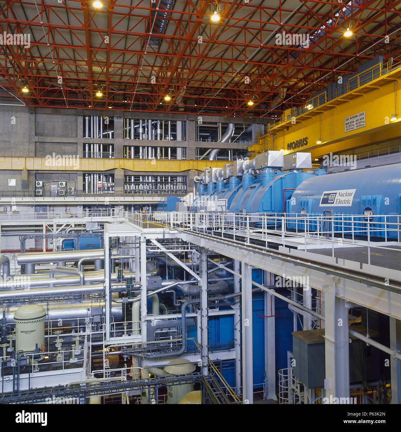 Pipework inside industrial plant Stock Photo - Alamy