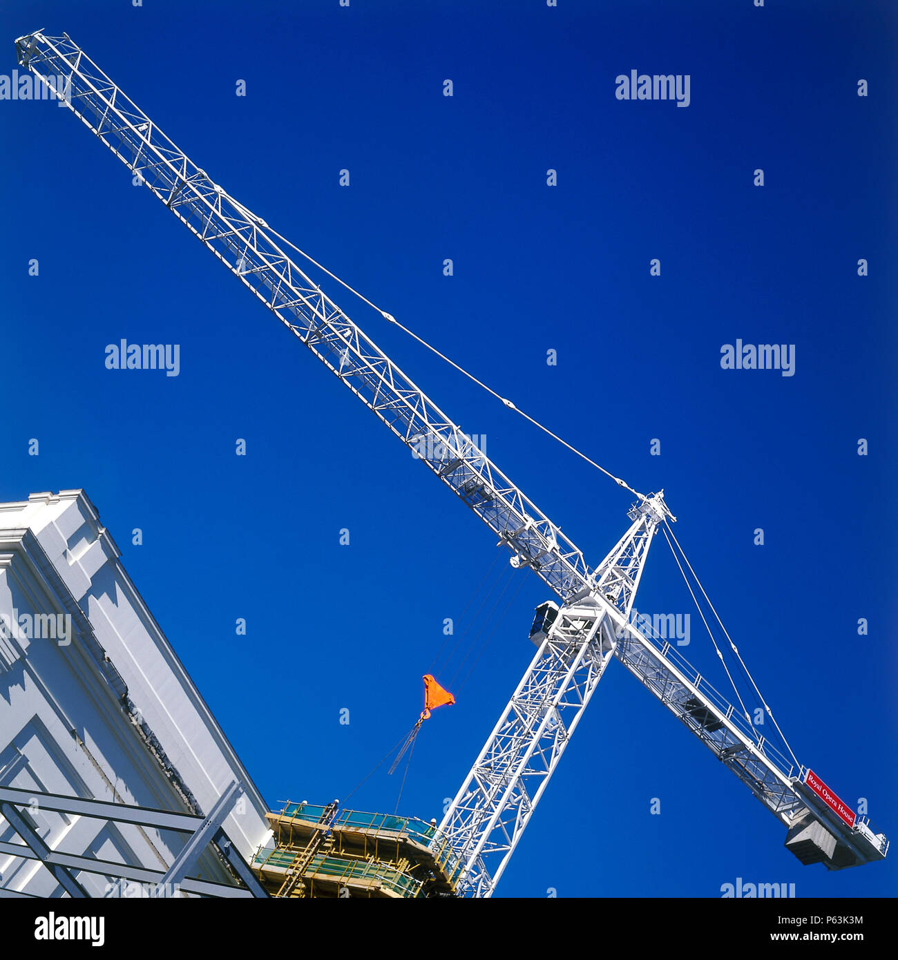 Tower crane on construction site Stock Photo - Alamy