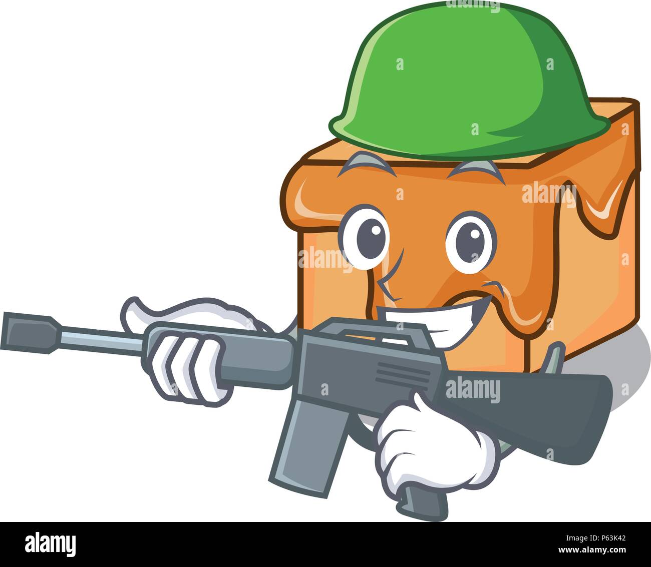 Army caramel candies character cartoon Stock Vector Image & Art - Alamy