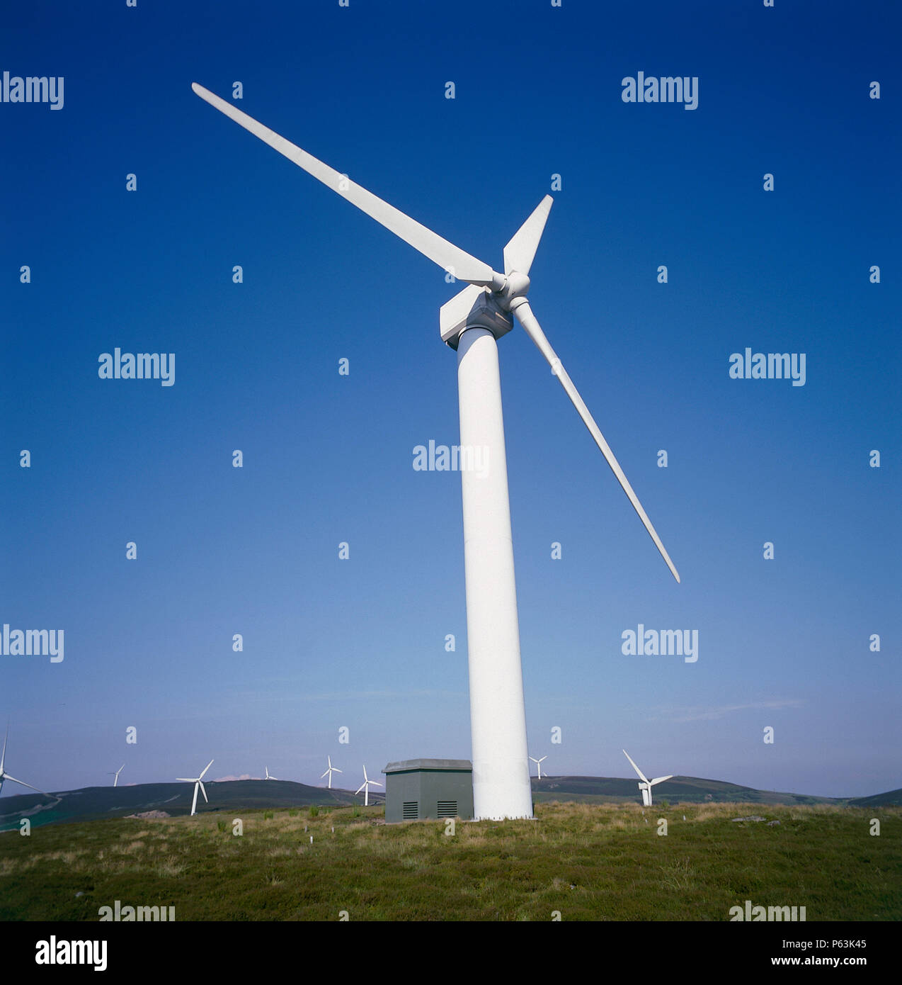 Rural wind turbines Stock Photo - Alamy
