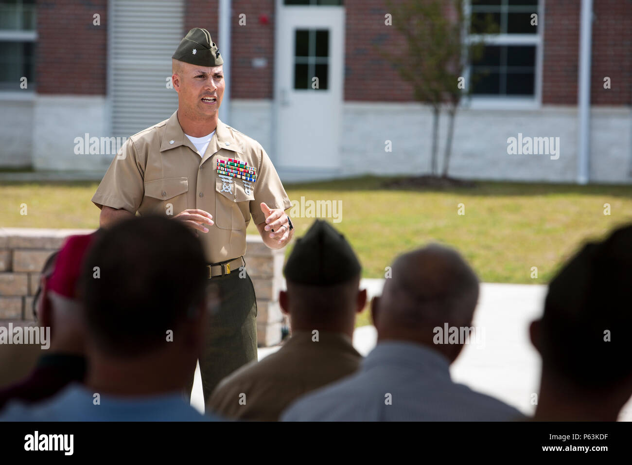 U.S. Marine Corps Lt. Col. Mark R. Reid, commanding officer of Weapons ...