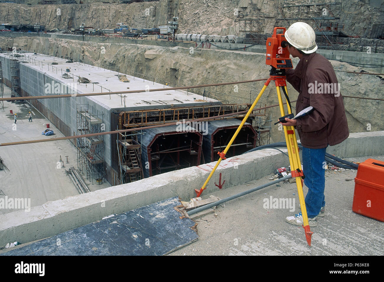 Hong Kong Airport immersed tube rail tunnel in dry dock, China Stock ...