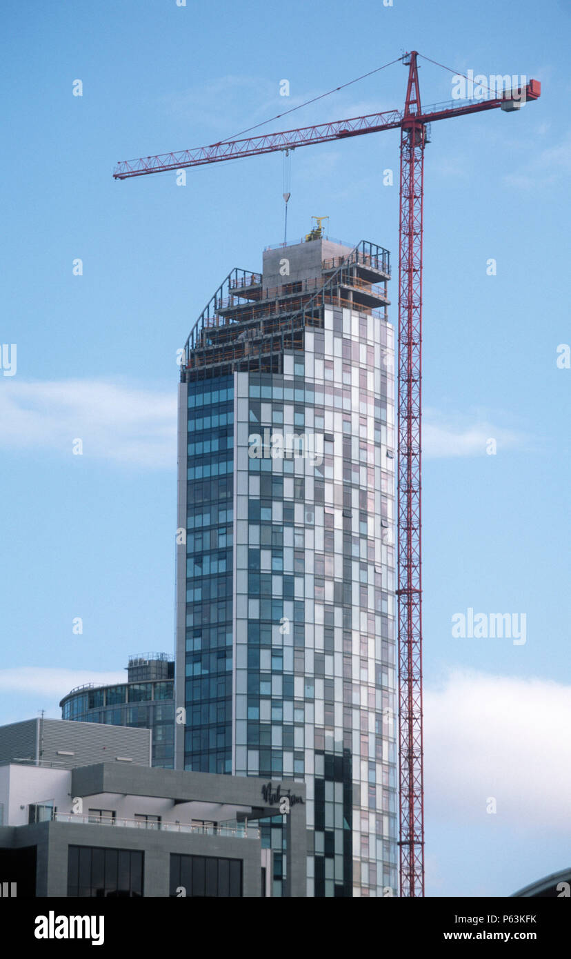 One of the first major high rise buildings in Liverpool, UK Stock Photo ...