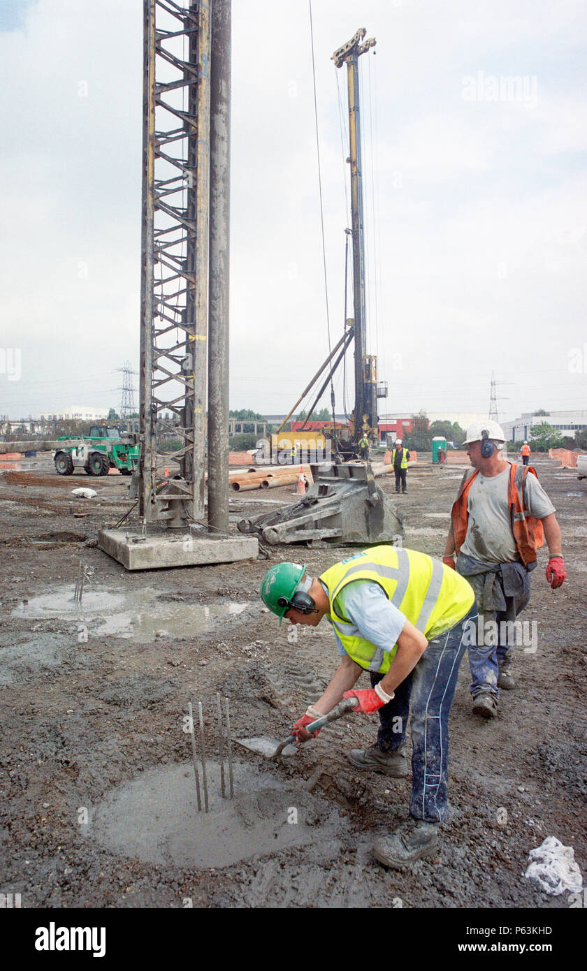 Keller piling for cast in site piling on the Prologis distribution ...