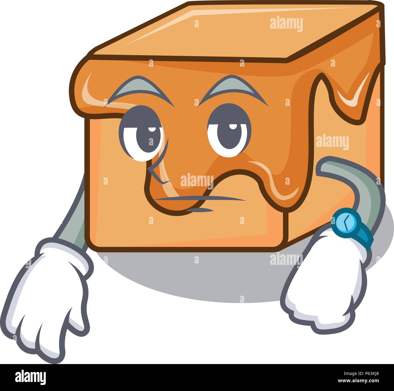 Waiting caramel candies mascot cartoon Stock Vector Image & Art - Alamy