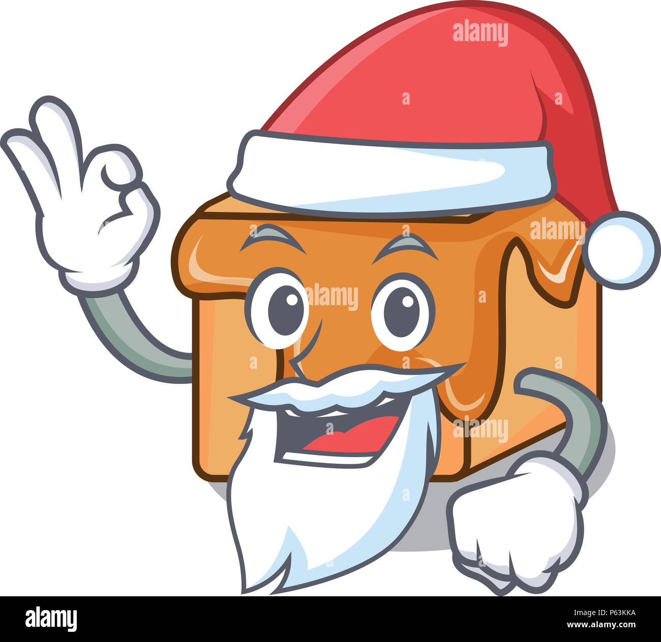 Santa caramel candies mascot cartoon Stock Vector Image & Art - Alamy
