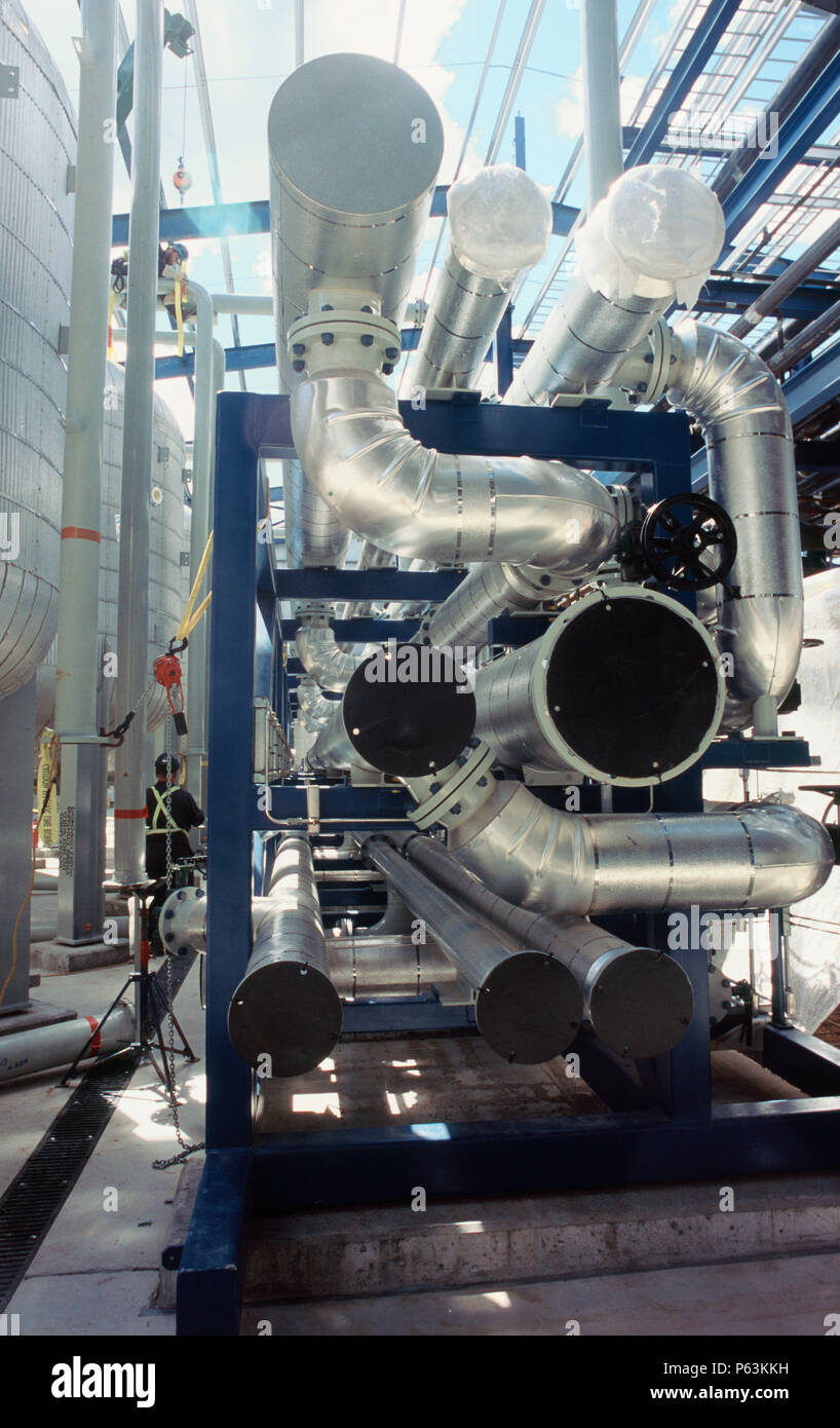 Tube rack for installation of oilsands steam extraction plant, Alberta ...